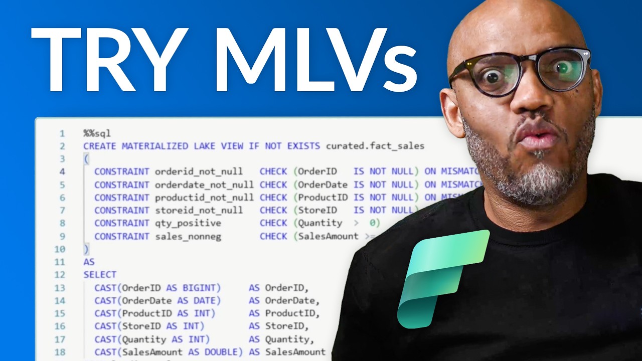 Materialized Lake Views in Microsoft Fabric Explained (Syntax, Data Quality & Architecture)