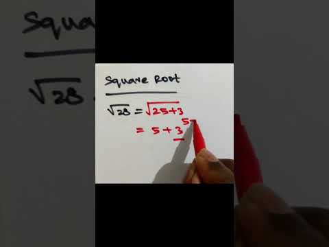 Square root of 28 (short tricks) #squareroot #students #education #maths #math #mathshorts