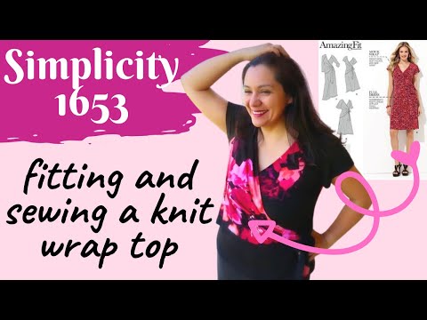 Simplicity 1653. Pre-sewing pattern CHECKS YOU NEED TO DO. Bust dart CORRECTION.