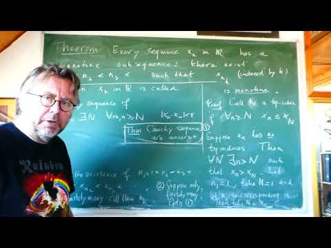 9. Every bounded real sequence has a convergent monotone subsequence