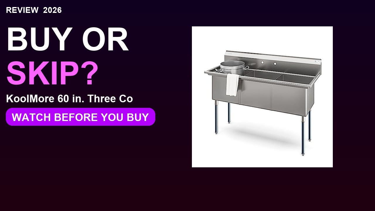 Honest Review KoolMore 60 inch 3 Compartment Stainless Steel Sink (KM-SC181814-N3) Worth It in 2026