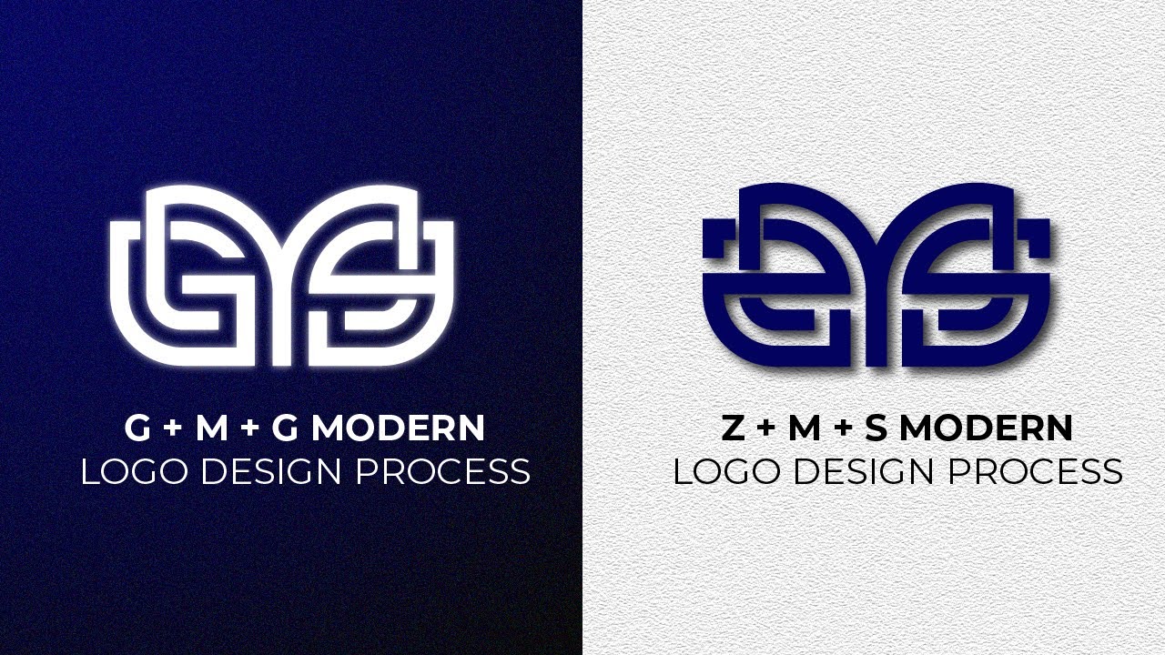 The Grid Logo Design Process Method On Same Line / Adobe Illustrator Tutorial