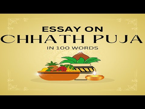 Write an Essay on Chhath Puja in 100 Words