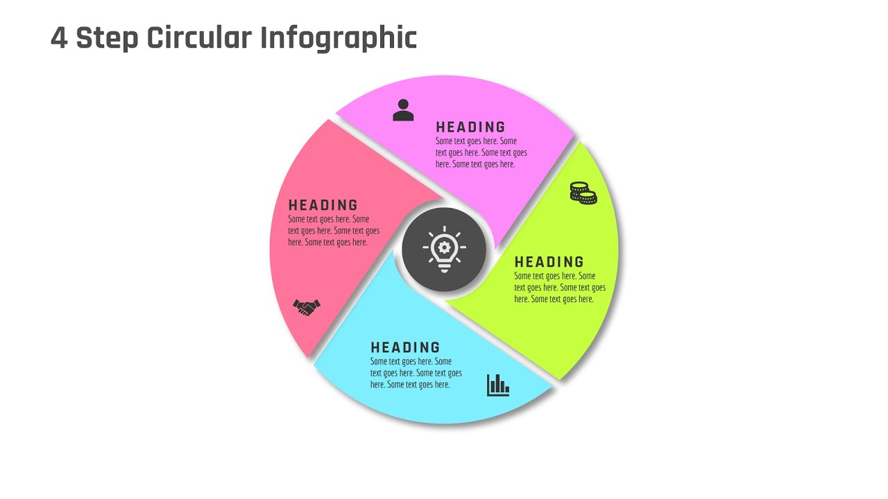 3.Design Beautiful Infographics within 5 mins using Adobe Illustrator - 4 Step Circular Design