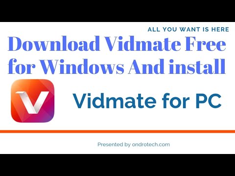 Download Vidmate Free for Windows And install |Download Mobile Samsung,Huawei,OnePlus,Xiaomi Redmi
