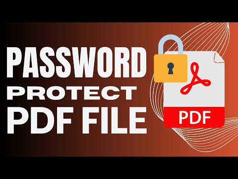 How To Protect PDF File With Password (No Software To Install)