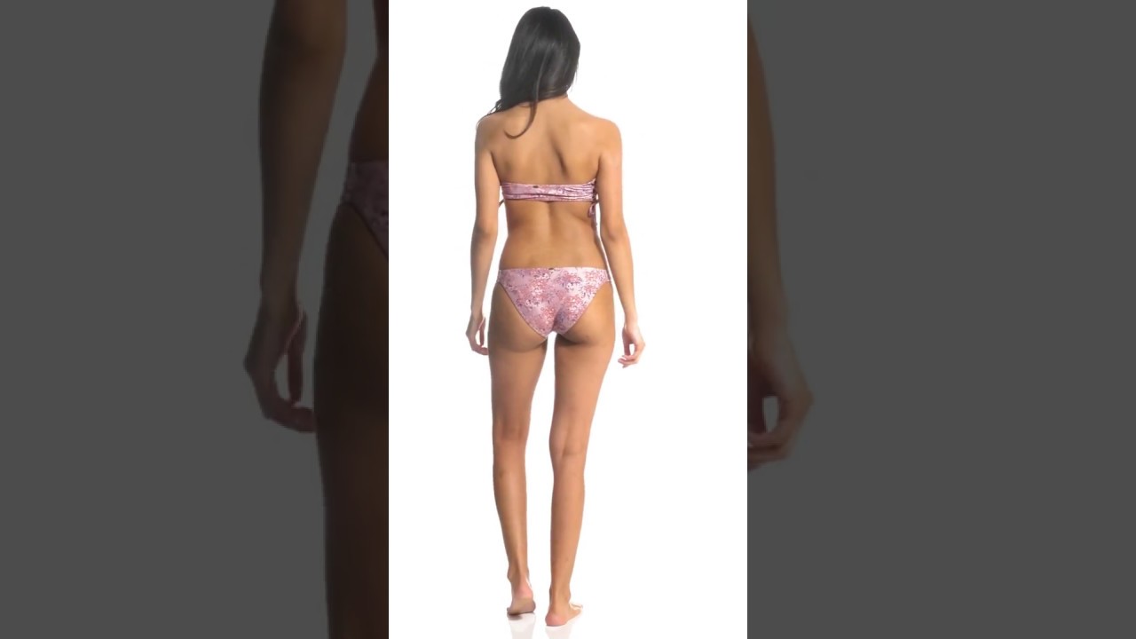 O'Neill Calvin Floral Tab Side Bikini Bottom | SwimOutlet.com