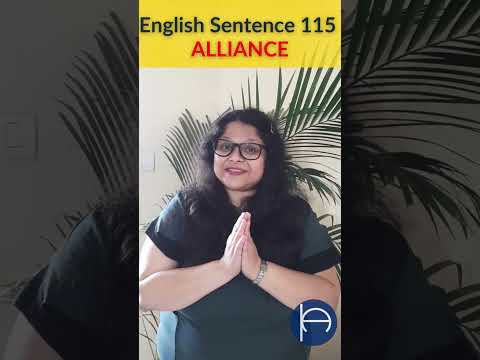 English Sentence 115| Word-ALLIANCE| Past Present Future Tense| Daily Use English Sentences| #shorts