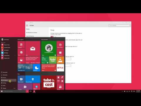 System Settings in Windows 10