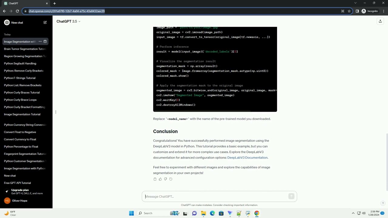 image segmentation python code github
