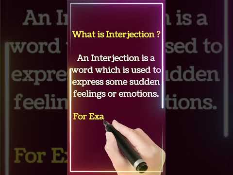 What is Interjection | Definition of Interjection | Grammar | Parts of Speech @DearSir