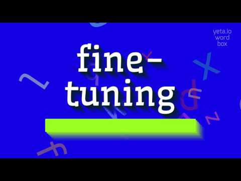 How to say "fine-tuning"! (High Quality Voices)
