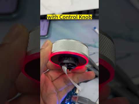 Round Knob Switch Display,Knob HMI,with Control Knob,Round LCD Screen,Knob On Display,Smartknob