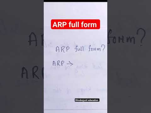 ARP full form ll what is the full form of ARP ll ARP ka pura nam kya hai ll #arp #shorts #viral