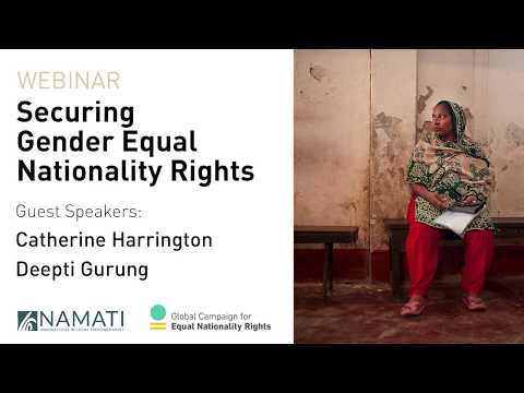 Webinar: Securing Gender Equal Nationality Rights