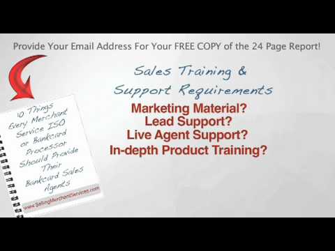 10 Things Every Merchant Services ISO or Bankcard ISO Should Provide Their Bankcard Agents