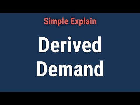 What Is Derived Demand?