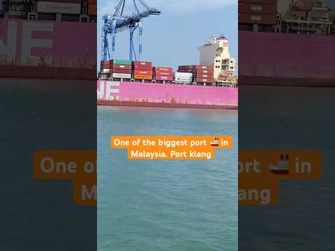 One of the biggest port in Malaysia π²πΎ port klang #merchantnavy #indianmarinerprince #sailor