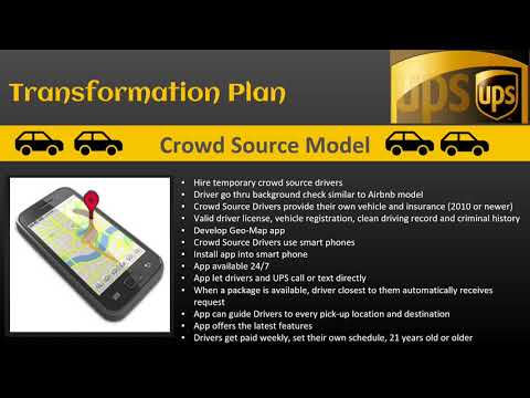 CIS 593 Phase 1 - 3 Presentation | Team 8 | UPS Transformation Plan