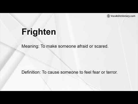 Frighten Meaning
