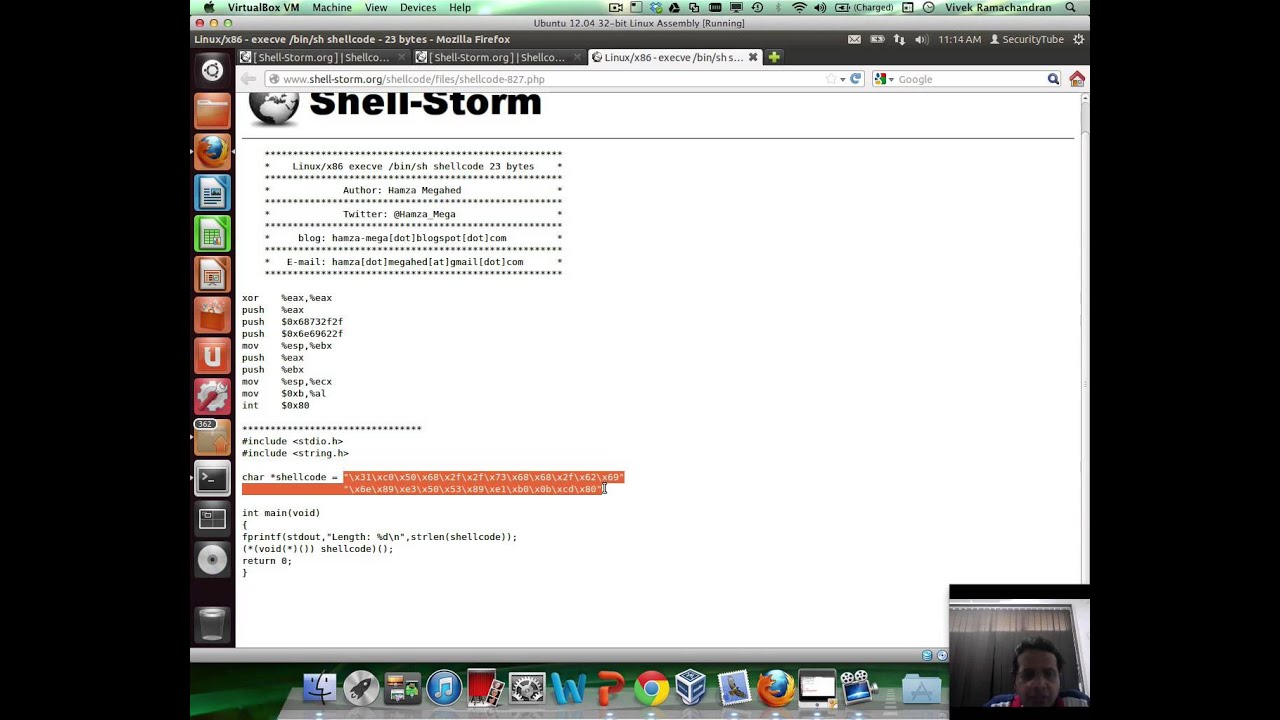 [SecurityTube.net] Shellcoding Basics