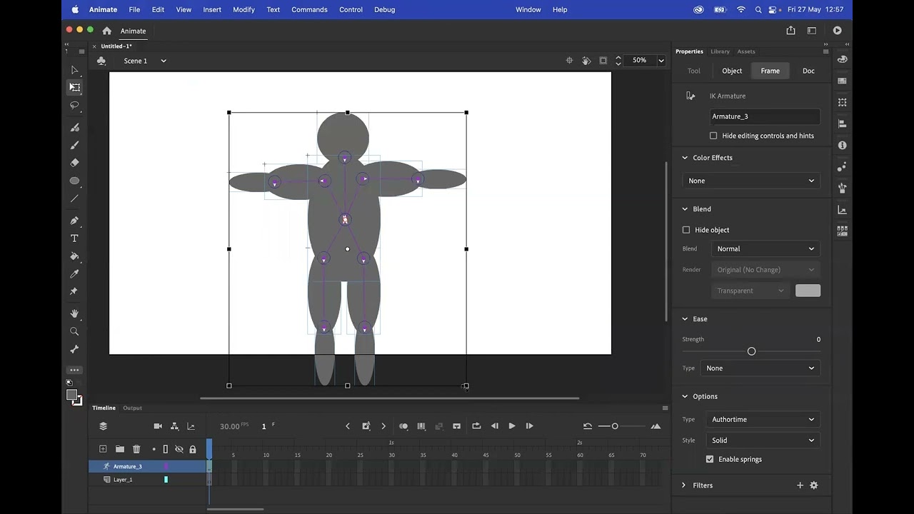 Bone Tool Tutorial - Adobe Animate