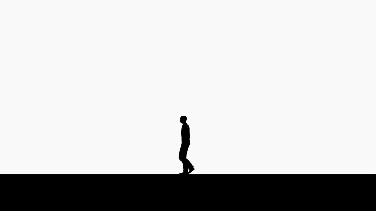 [Loop] Free Walking Man Silhouette Asset for Your Projects | HD Animation