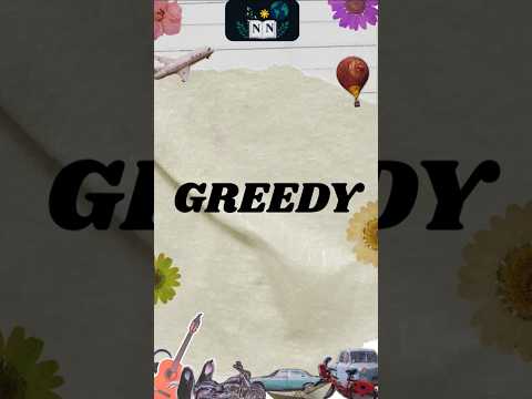 📌 Word of the Day – "Greedy" | Class 6 English (POORVI)