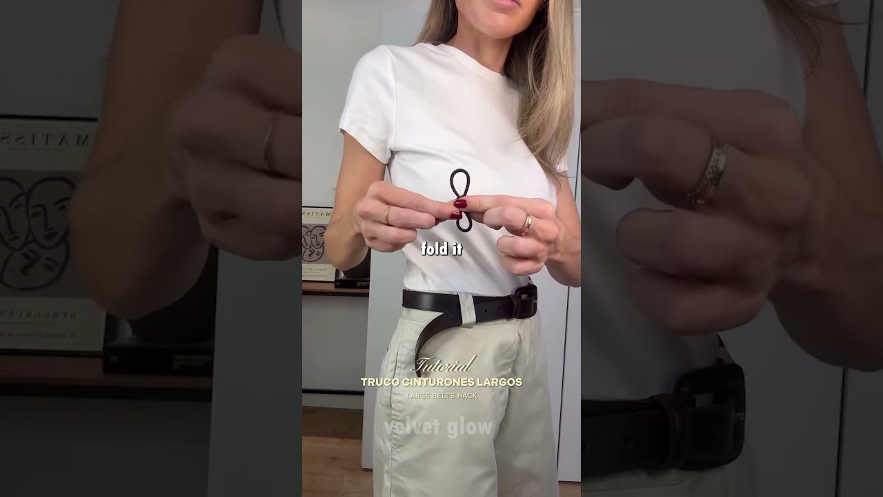 😱 Belt Hack You NEED to Know  Wear It the Right Way! 🖤✨