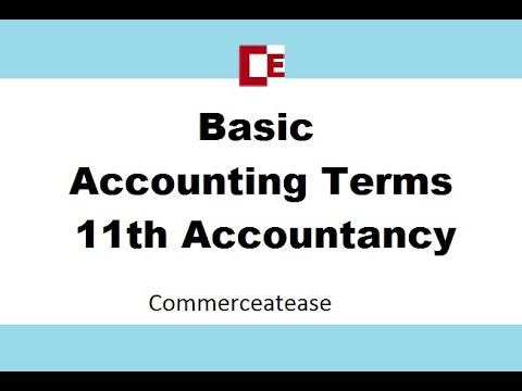 Basic Accounting Terms I Accounting Terminology for Beginners
