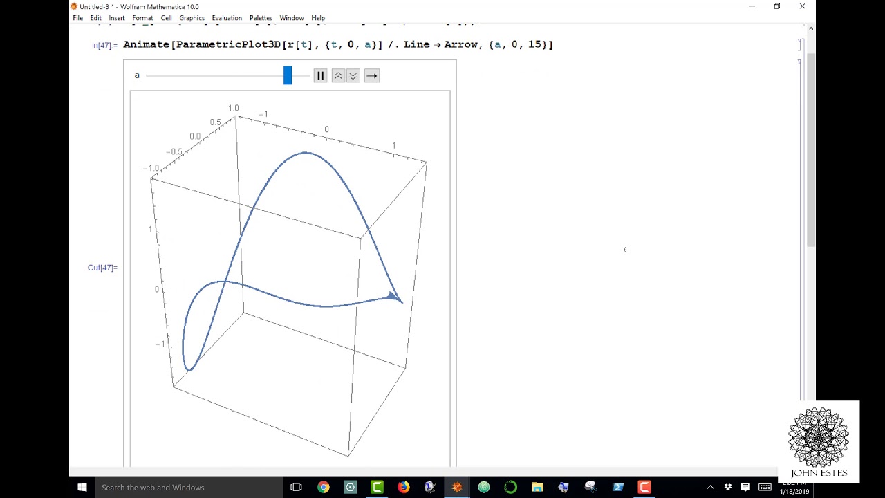 Animating Space Curves in Mathematica