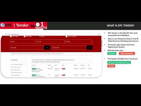 What is EPC Tender ?