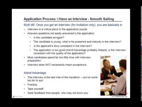 Top 10 Myths of MBA Applicants - Webinar