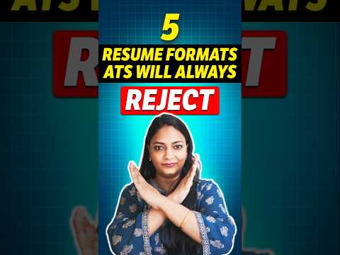 5 Resume Formats ATS Will Always Reject
