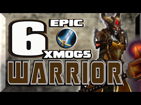 World of Warcraft BFA - 6 Unique Warrior Transmog Sets