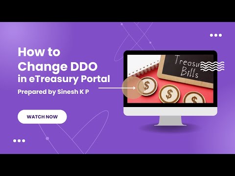 How to Change DDO in eTreasury Portal