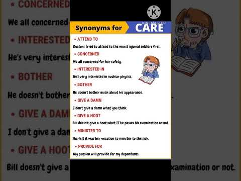 synonyms of CARE..