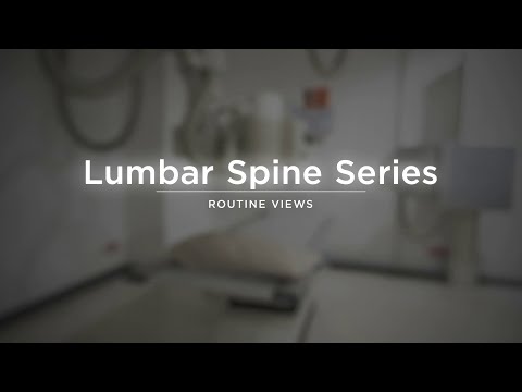 Lumbar Spine L Spine Series - Radiographic Positioning