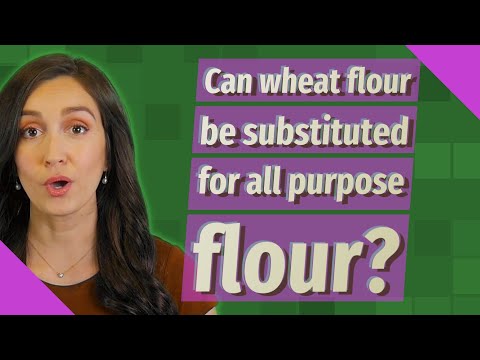 Can wheat flour be substituted for all purpose flour?