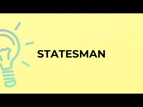What is the meaning of the word STATESMAN?