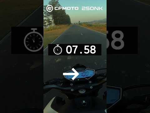 CFMOTO 250NK 0 - 100 Speed Test 💥