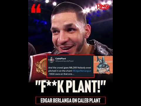 Caleb plant not impressed with Berlanga 😂 #boxing #calebplant #berlanga #boxer #supermiddleweight 🥊💯