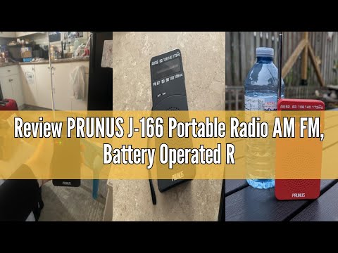 Review PRUNUS J-166 Portable Radio AM FM, Battery Operated Radio with Tuning Light, Back Clip, Excel