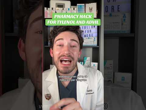 HACK FOR DOSING TYLENOL & ADVIL #pharmacy #pharmacist #ibuprofen #acetaminophen #pediatrics #shorts