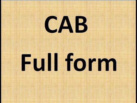 Full form of CAB