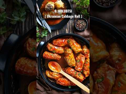 Ukraine Food Tour - Top 11 Most Popular Ukrainian Main Dishes #Shorts
