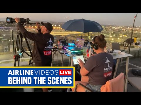 Behind the Scenes of Airline Videos Live at LAX