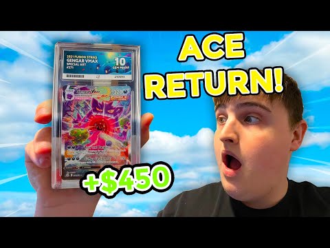 REALITY Of Grading Pokemon Cards With ACE! $1000 ACE Grading Return!