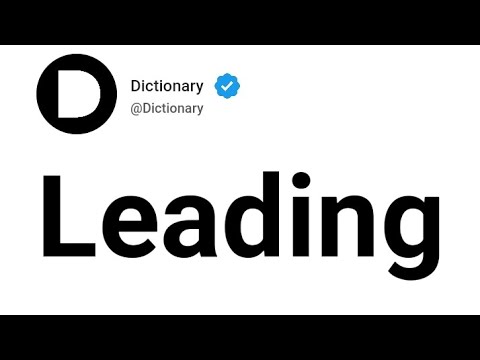 Leading Meaning In English