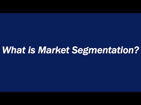 What is Market Segmentation?